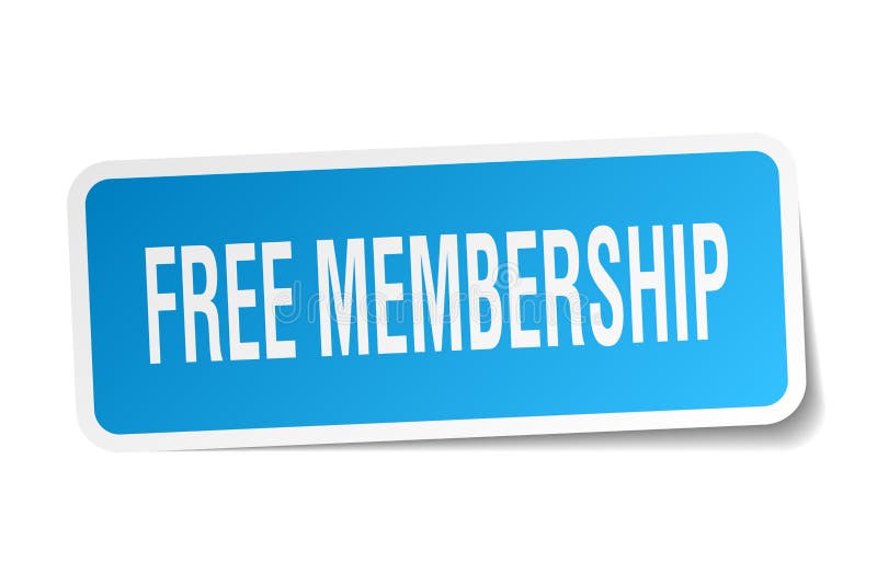 Free Membership Square Sticker Stock Vector - Illustration of banner ...