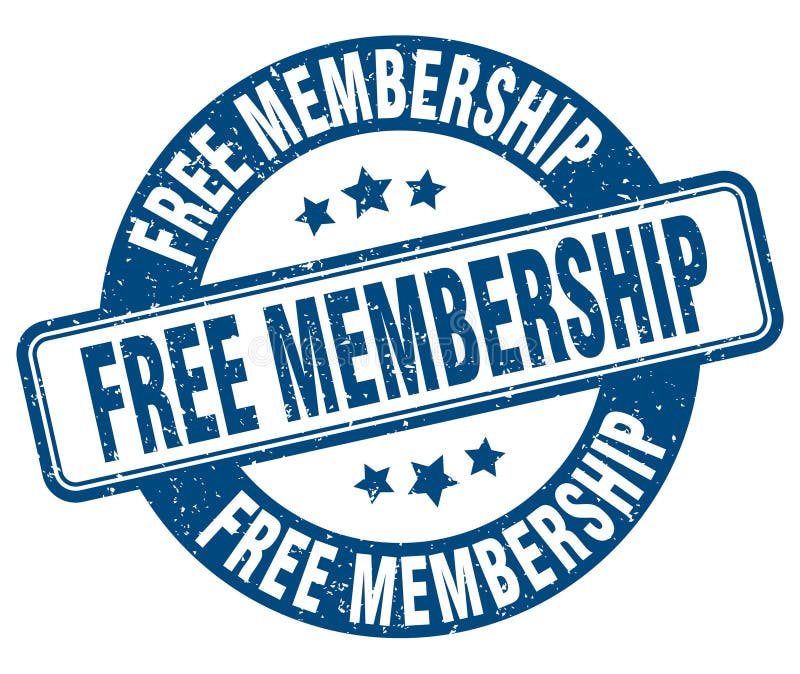 Free Membership Stamp. Free Membership Label. Round Grunge Sign Stock ...