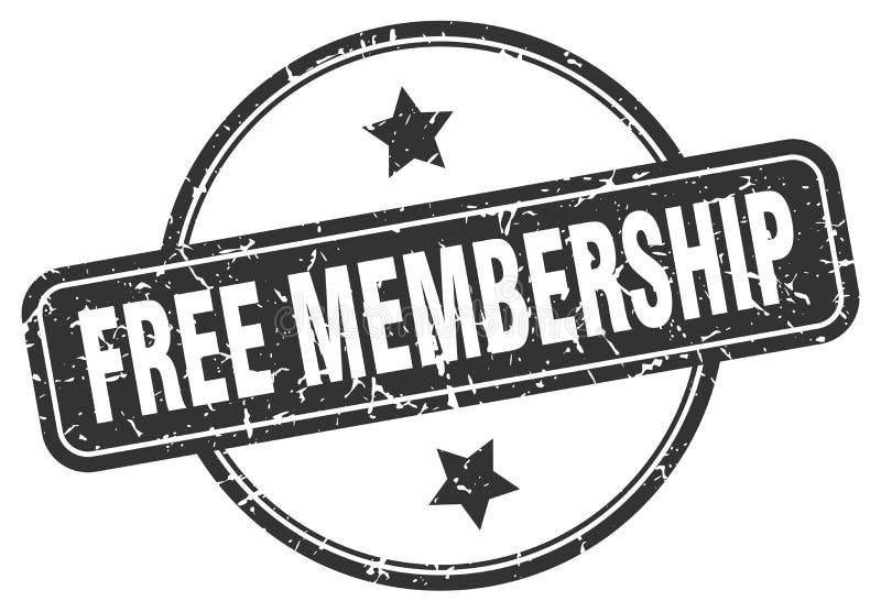Free Membership Stamp. Free Membership Round Grunge Sign Stock Vector ...