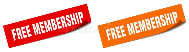 Free Membership Sign. Free Membership Circular Band Label. Free ...