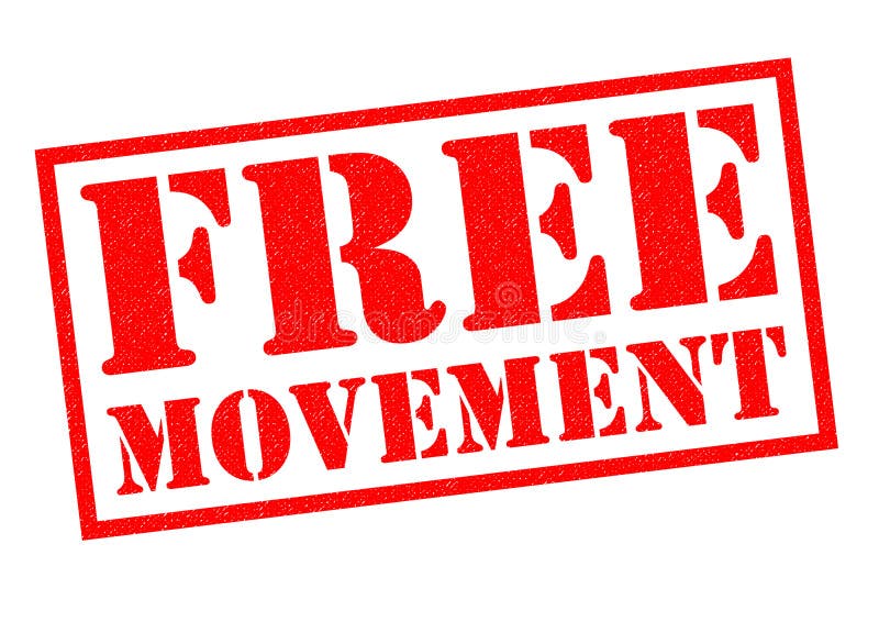 FREE MOVEMENT stock illustration. Illustration of sign - 86662410