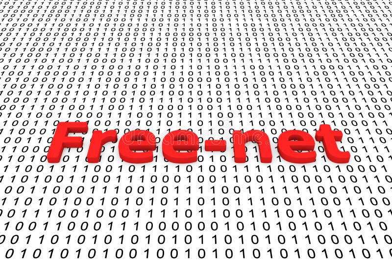 Free-net stock illustration. Illustration of binary, technology - 95286352