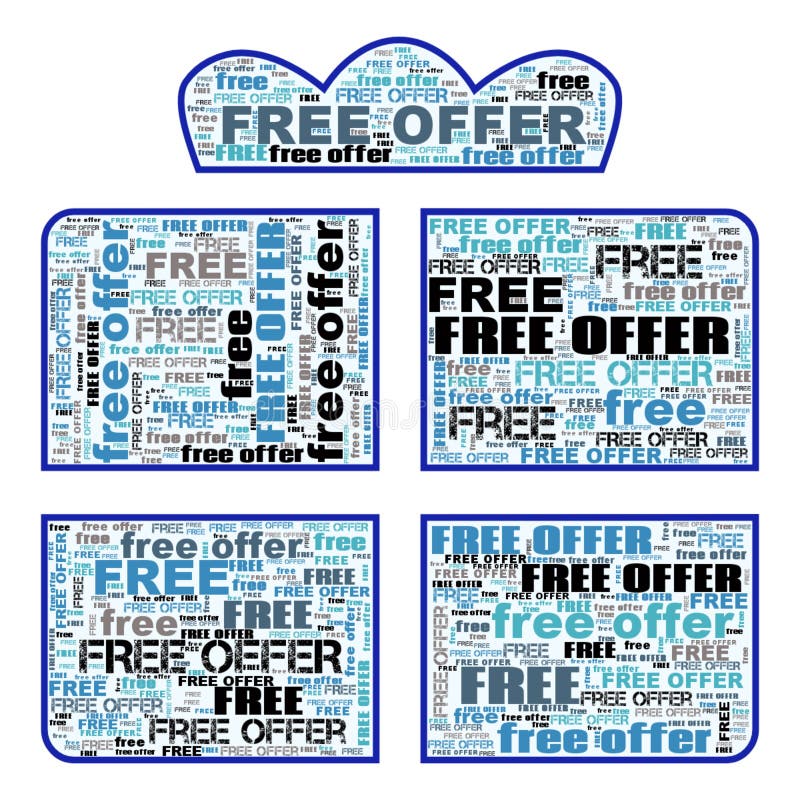 Free Offer Text Illustration Background Header Abstract Stock ...