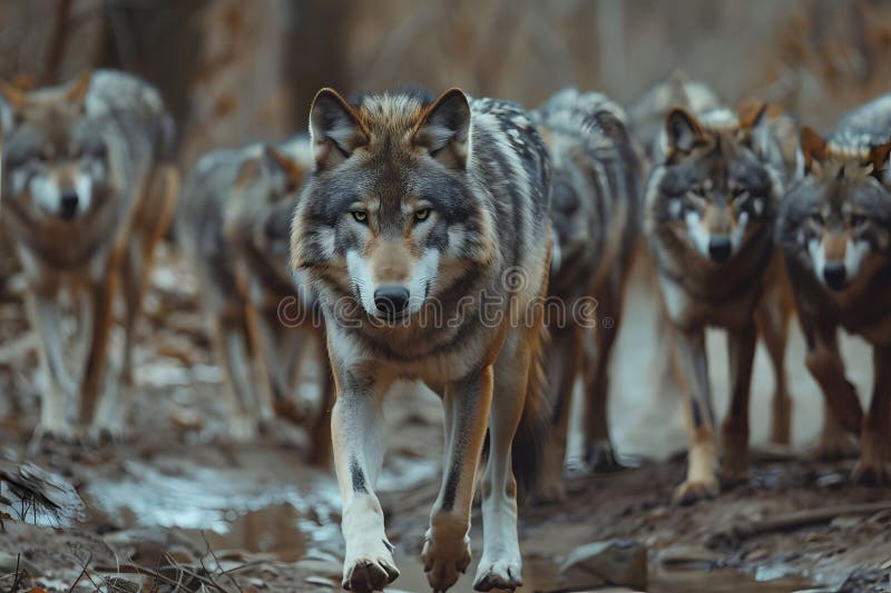 Free pack of wolves stock illustration. Illustration of predator ...