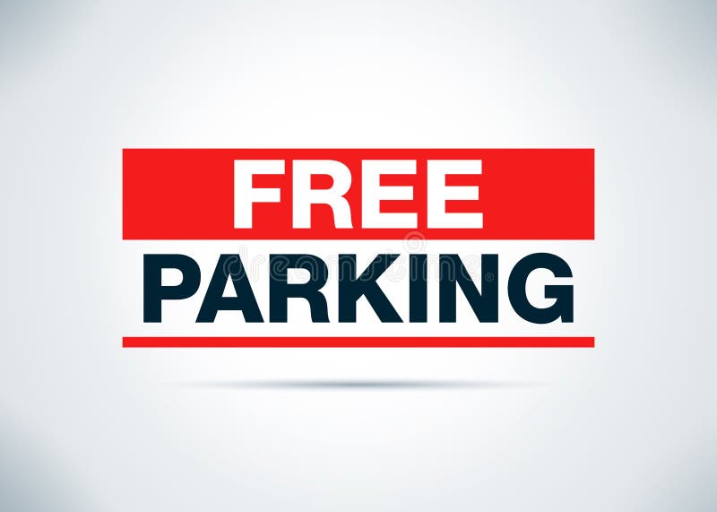 Free Parking Abstract Flat Background Design Illustration Stock ...
