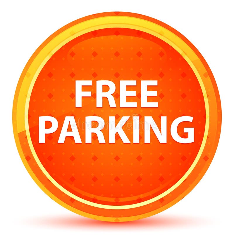Free Parking Natural Orange Round Button Stock Illustration ...