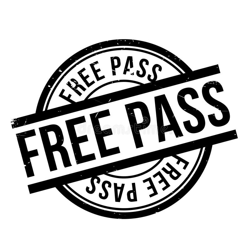 Free Pass Rubber Stamp Stock Illustration Illustration Of Heading 85561643