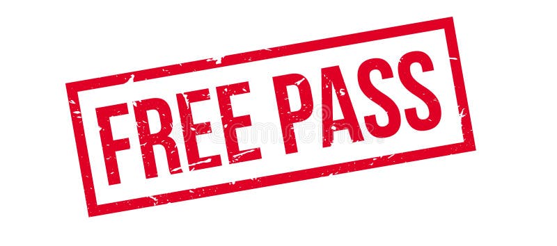 Free Pass rubber stamp stock illustration. Illustration of entry - 83143590
