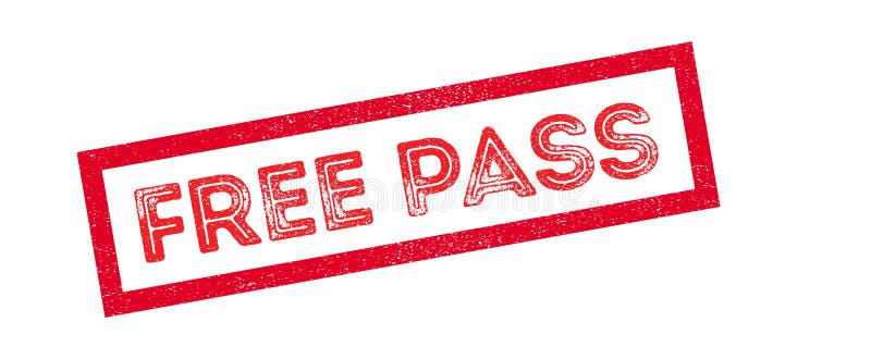 Free Pass rubber stamp stock illustration. Illustration of admission ...