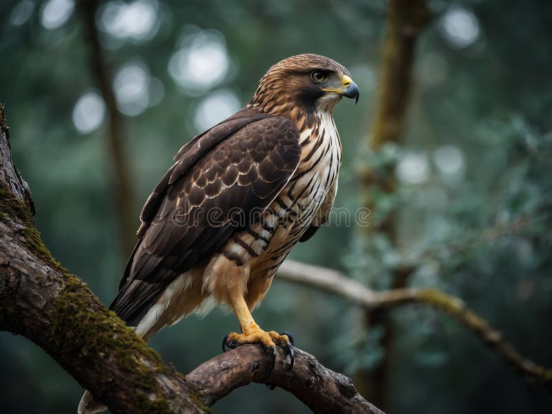 Free Photo Hawk Standing on a Branch Stock Photo - Image of gaze ...