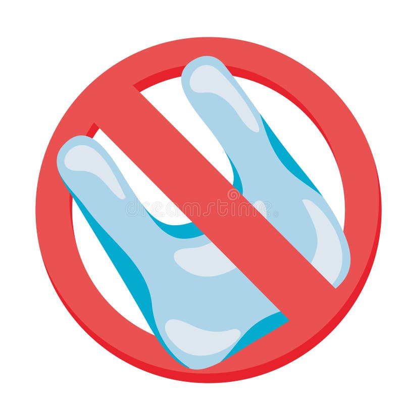 Free Plastic Bag Prohibited Stock Vector - Illustration of prohibited ...