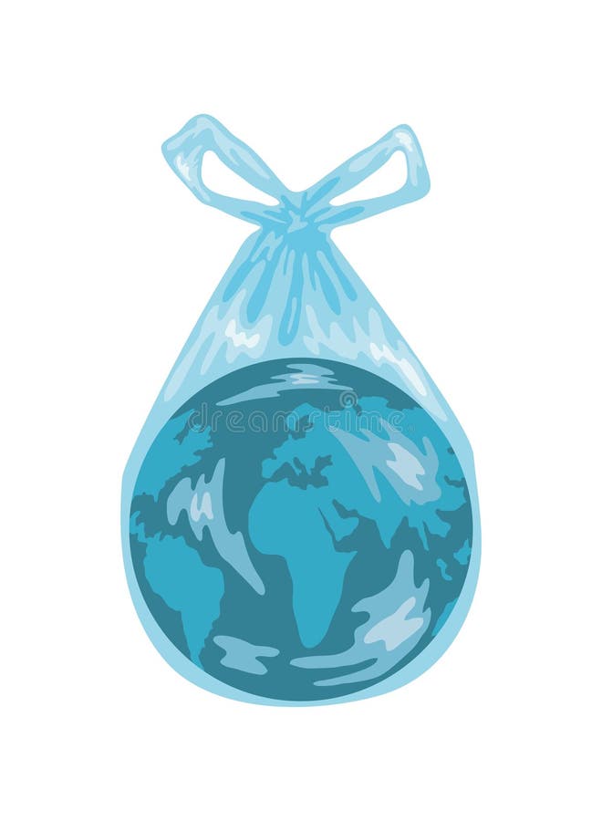 Free plastic bag world stock vector. Illustration of garbage - 317609767
