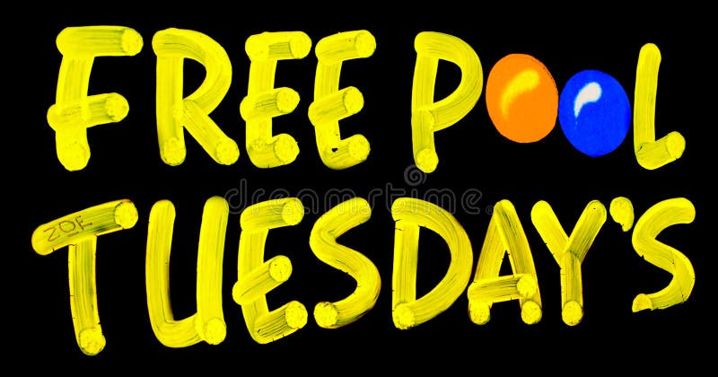 Free Pool Tuesdays stock image. Image of sports, recreational - 5436783