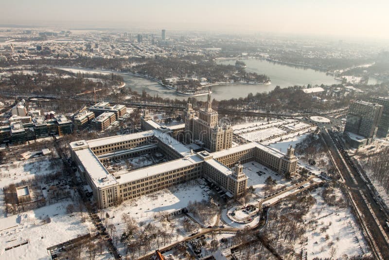 Free Press House - Aerial View Stock Image - Image of house, education ...