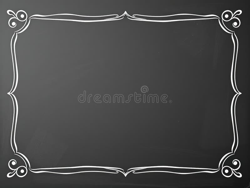 Free Printable Chalkboard Border PNG Versatile Design Element for ...