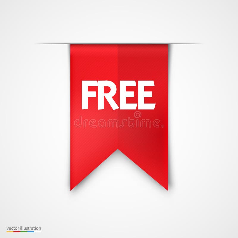 Free Tag, Free Sign, Free Label Stock Vector - Illustration of shopping ...
