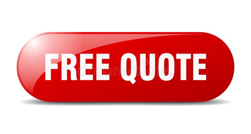 Free Quote Button. Sticker. Banner. Rounded Glass Sign Stock Vector ...