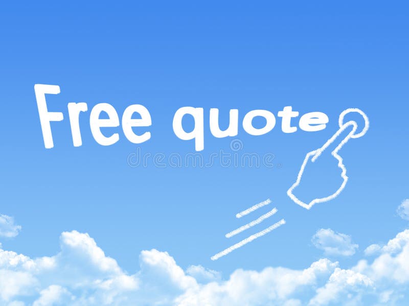 Free Quote Message Cloud Shape Stock Illustration - Illustration of ...
