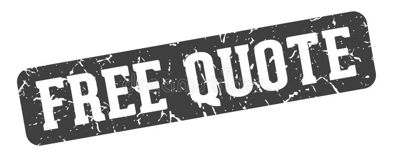 Free Quote Rectangular Sign. Free Quote Stamp Stock Vector ...