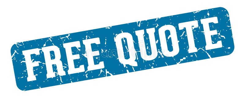 Free Quote Rectangular Sign. Free Quote Stamp Stock Vector ...