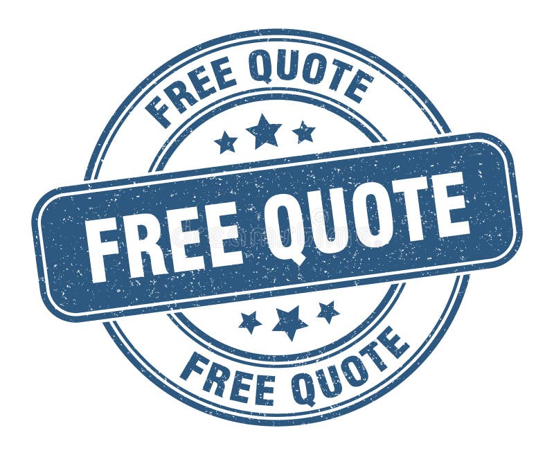 Free Quote Stamp. Free Quote Label. Round Grunge Sign Stock Vector ...
