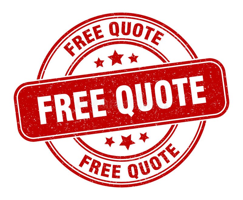 Free Quote Stamp. Free Quote Label. Round Grunge Sign Stock Vector ...