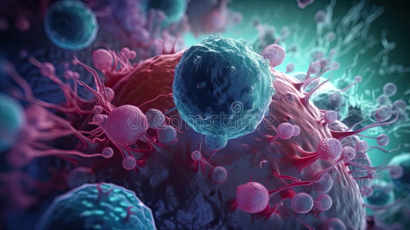 Free Radicals Illustration by Generative AI Stock Illustration ...