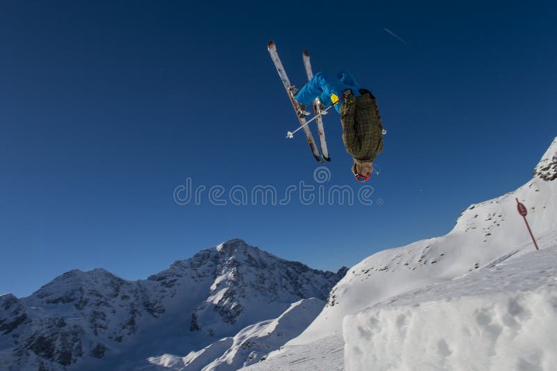 Free ride snow jumping stock image. Image of style, enjoyment - 64446349