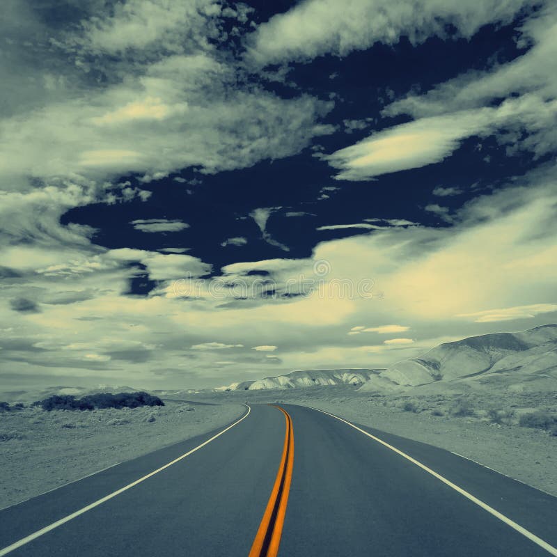 Free road on a sunny day stock image. Image of autobahn - 47388911