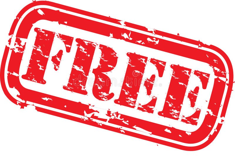 Free rubber stamp, vector stock vector. Illustration of vector - 128821805