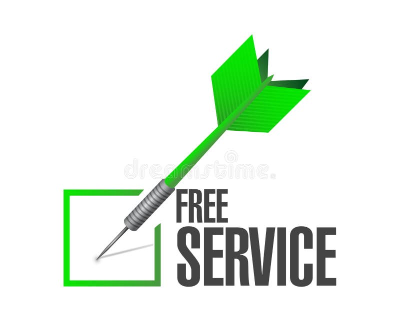 Free Service. Vector Banner, Pointer, Sticker, Label or Speech Bubble ...