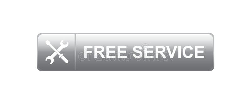 Free Service. Vector Banner, Pointer, Sticker, Label or Speech Bubble ...