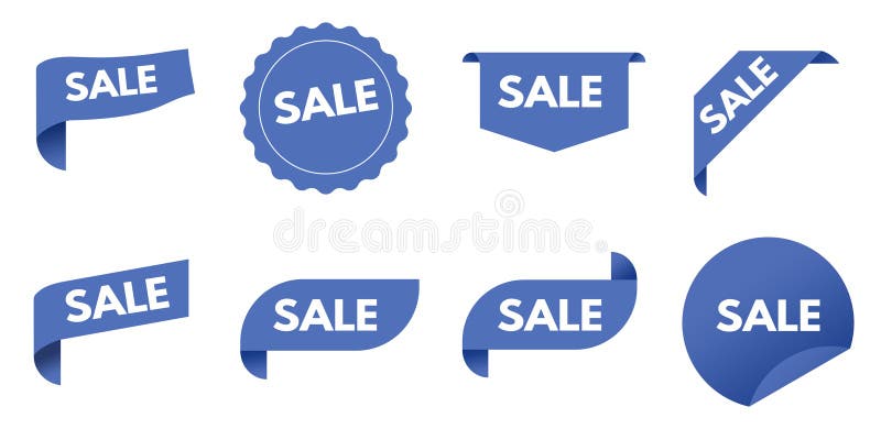 Free - Set of Red Stickers, Labels Stock Vector - Illustration of ...
