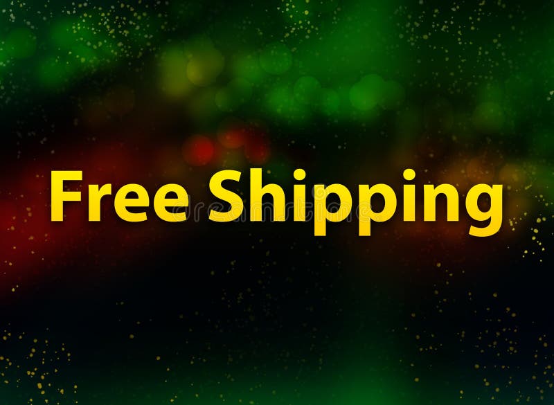Free Shipping Abstract Bokeh Dark Background Stock Illustration ...