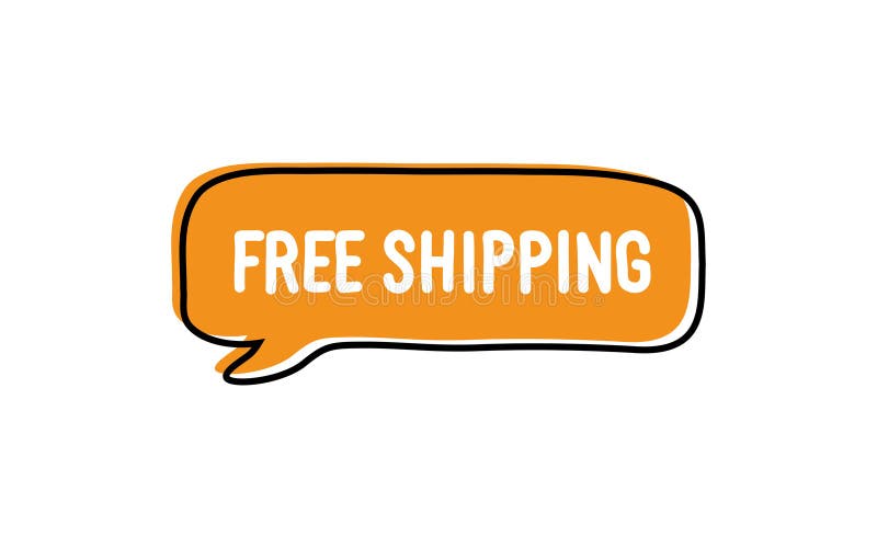 Free Shipping. Badge, Icon, Logo Vector Design Illustration on White ...