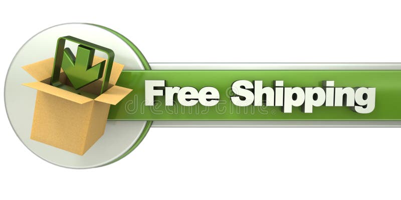 Free shipping banner stock illustration. Illustration of horizontal ...