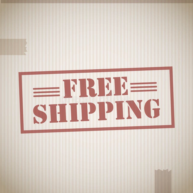 Free Shipping Cardboard Box Texture Stock Vector - Illustration of ...