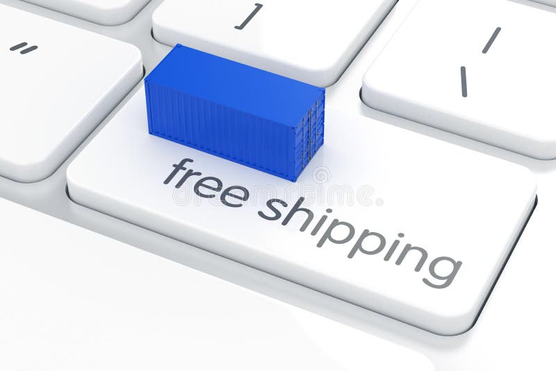 Free shipping concept stock illustration. Illustration of export - 72137818