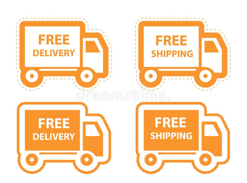 Free Shipping Badge stock vector. Illustration of icon - 36546506