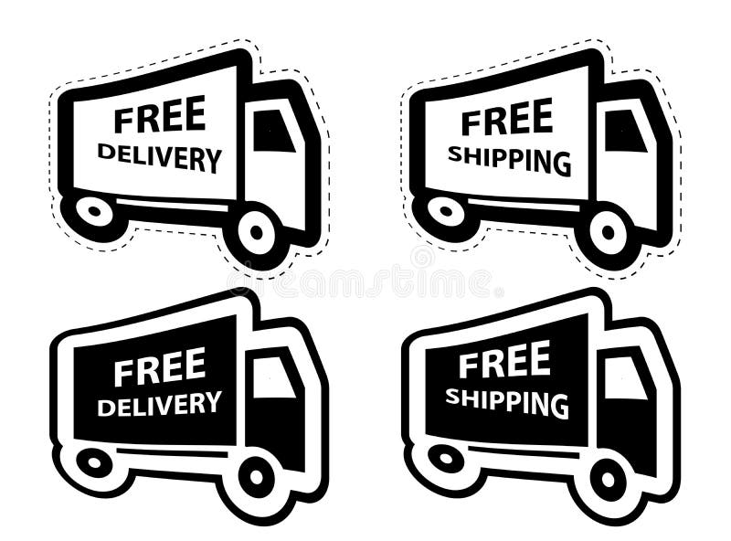 Free Shipping Icon Set Stock Illustrations – 7,428 Free Shipping Icon ...