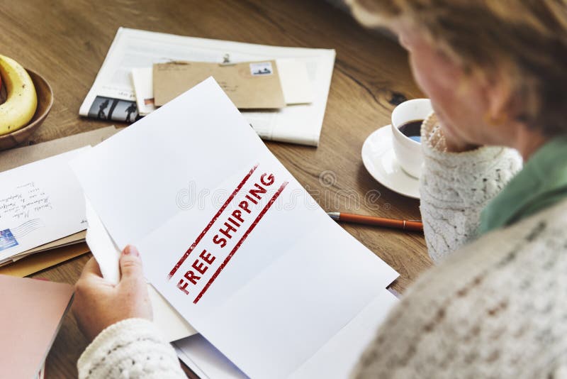 Free Shipping Delivery Stamp Graphic Concept Stock Image - Image of ...