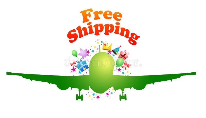 Free Shipping Gifts and Product Stock Vector - Illustration of online ...