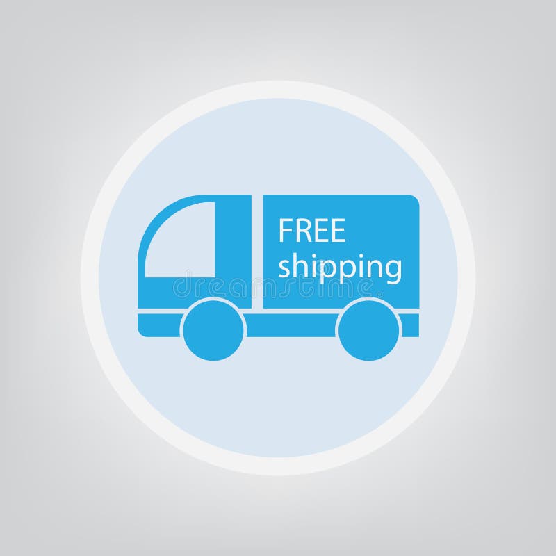 Free shipping icon stock vector. Illustration of fast - 111975790