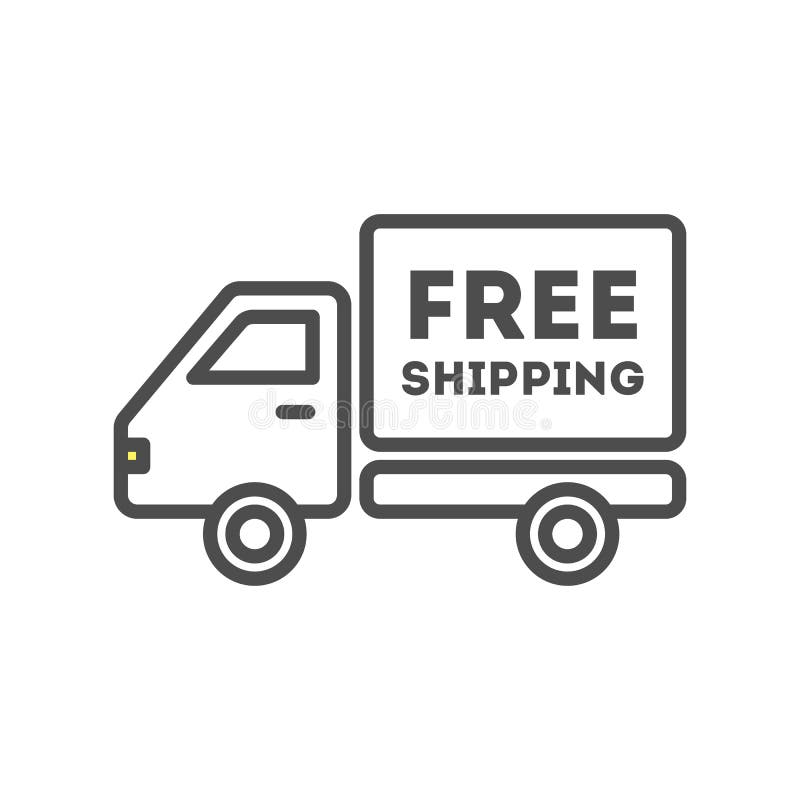 Free shipping icon. stock vector. Illustration of seller - 86008527