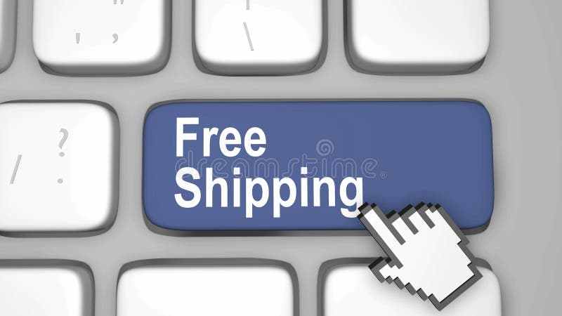 Free shipping key stock illustration. Illustration of button - 96815615