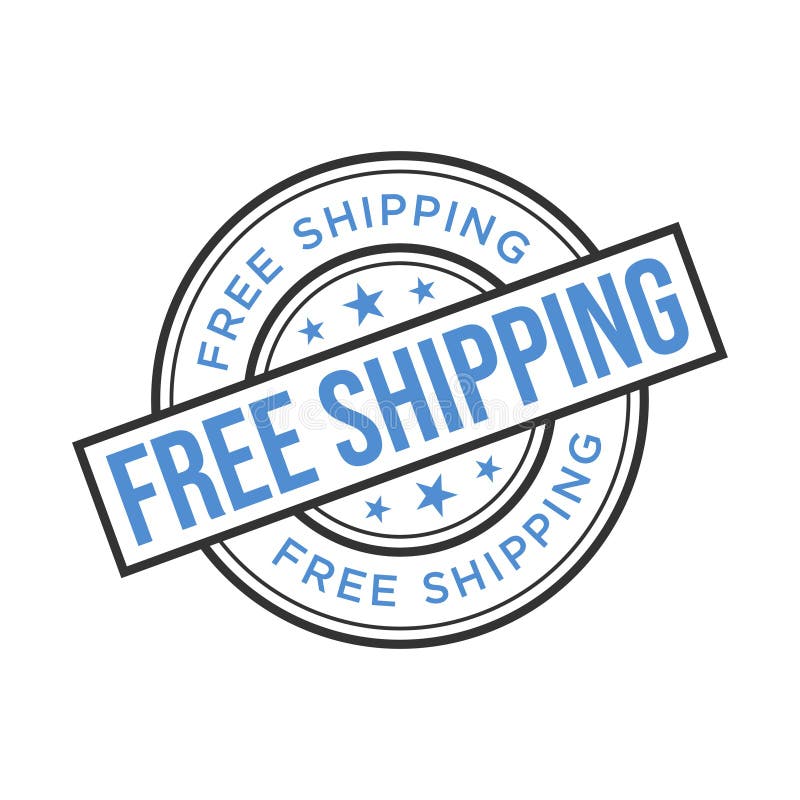 Free Shipping Letter Rubber Stamp Vector Design Template Stock Vector ...