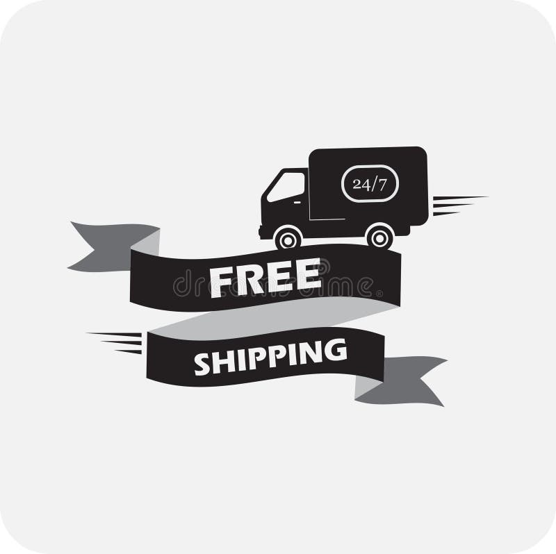 Free shipping stock vector. Illustration of cargo, product - 45306326
