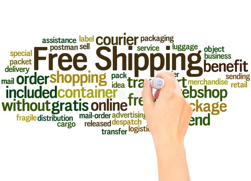 Free Shipping Word Cloud Hand Writing Concept Stock Illustration ...