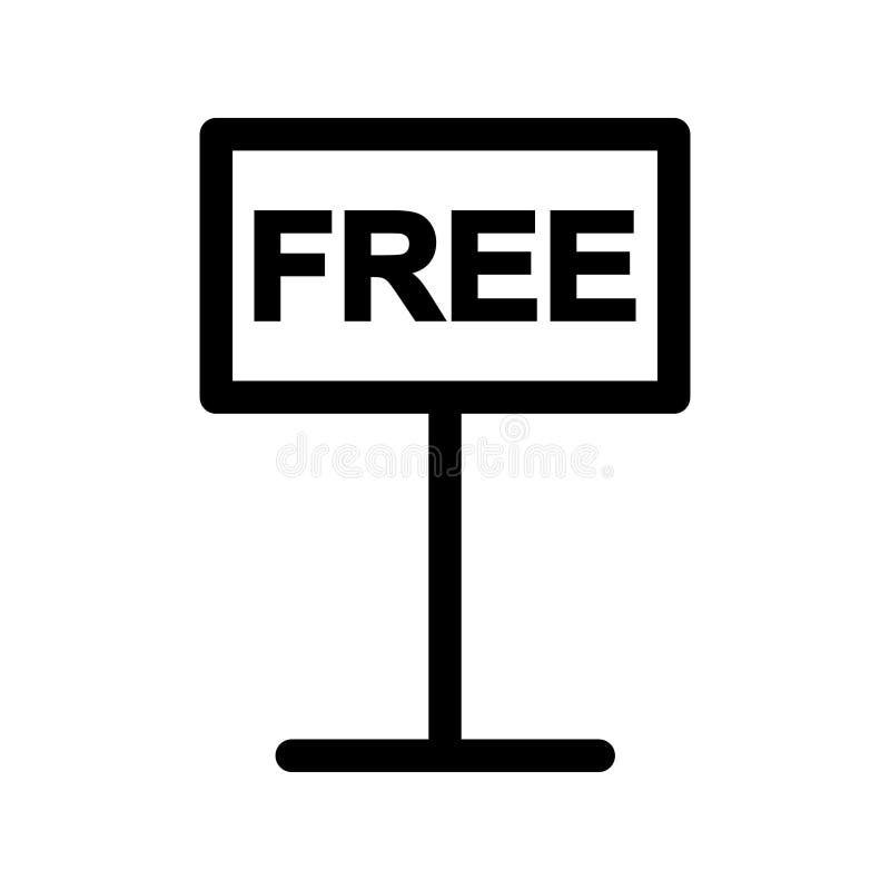 Free Sign Isolated Vector Icon Which Can Easily Modify or Edit Stock ...