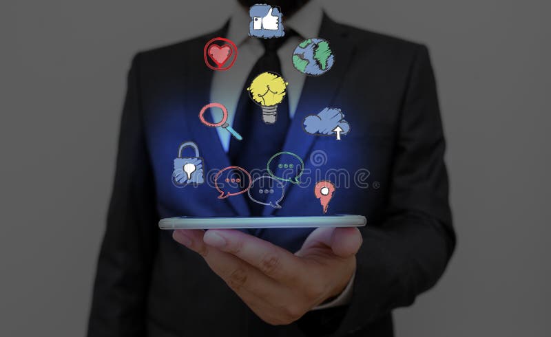 Free Sketch Showing Images of Information Computerization with ...